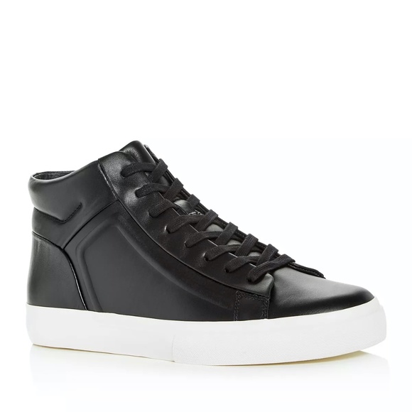 Vince | Shoes | Mens Vince Fynn Leather Hightop Sneakers Scuffs Around ...